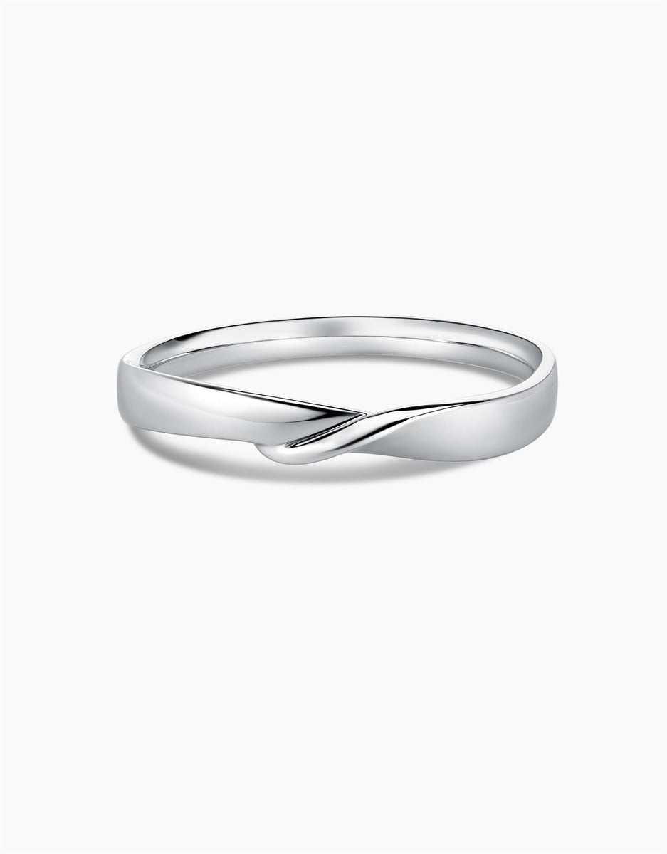 LVC Purete Infinity Twist Wedding Band in Platinum – Love & Co.