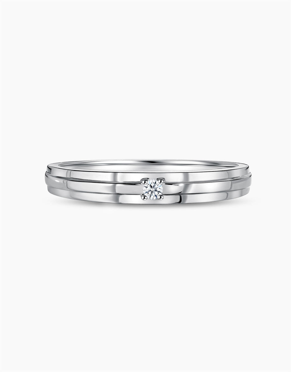 LVC Tresor Classic Single Diamond Wedding Band – Love & Co.