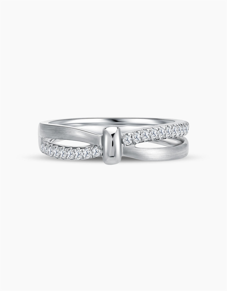 LVC Noeud Serene Love Wedding Band – Love & Co.