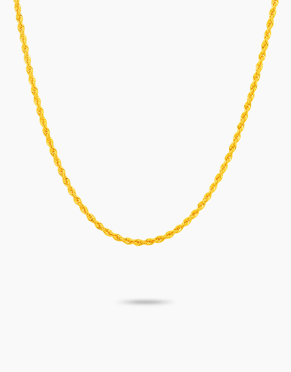 LVC 9IN Textured 999 Gold Chain – Love & Co.