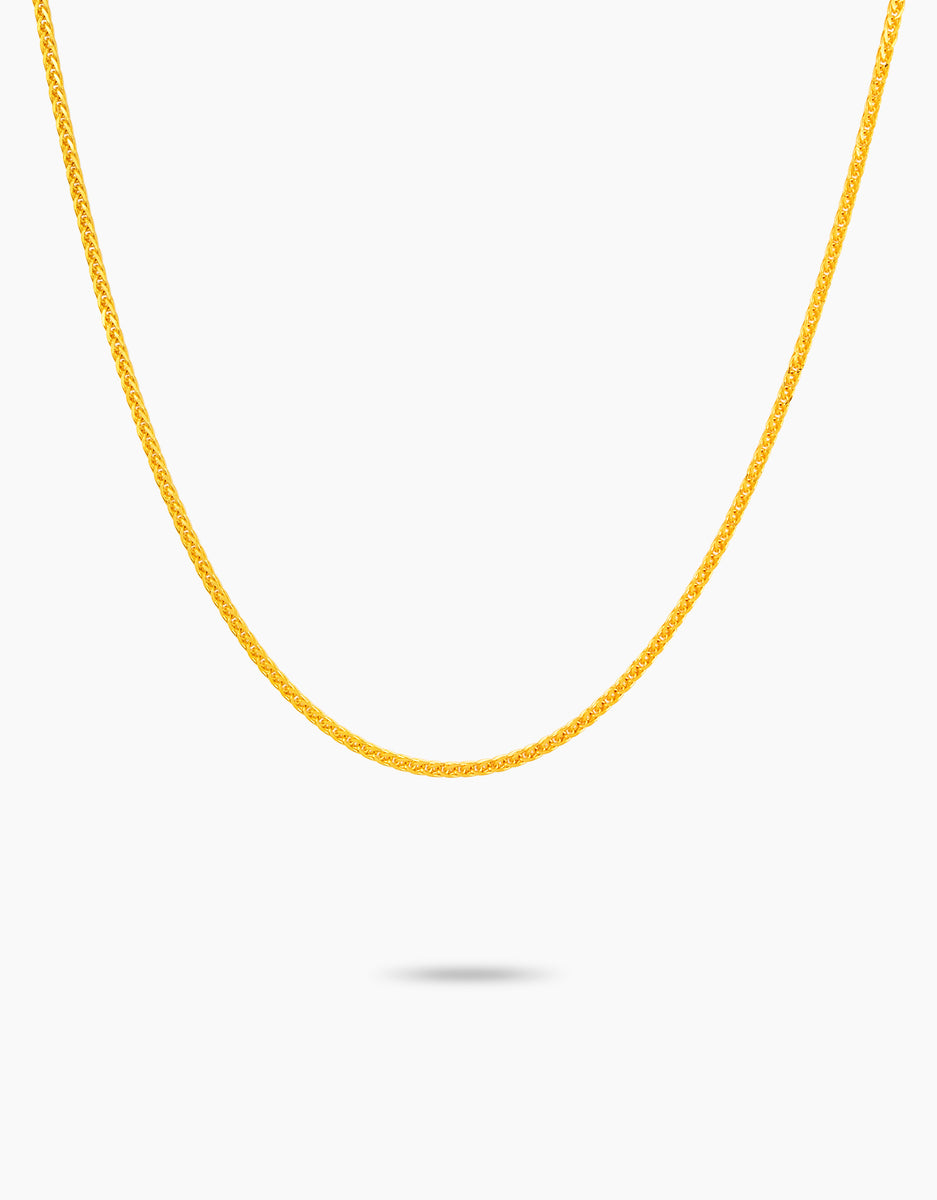 LVC 9IN Curb Link 999 Gold Chain – Love & Co.