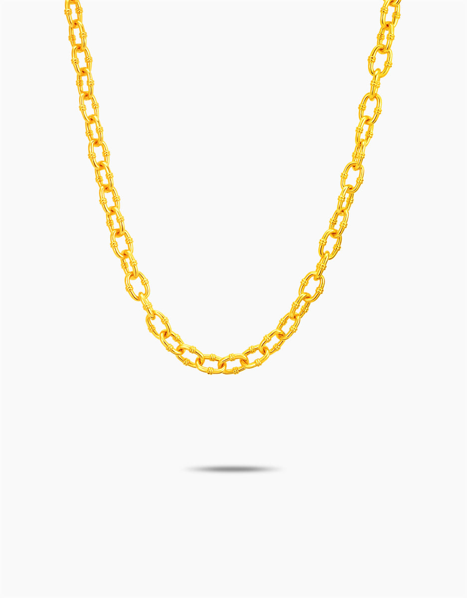 LVC 9IN Cable Accent 999 Gold Chain – Love & Co.
