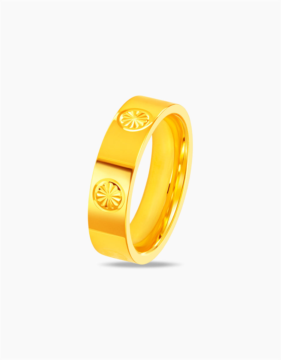 LVC 9IN Flowerette 999 Gold Ring (5mm) – Love & Co.